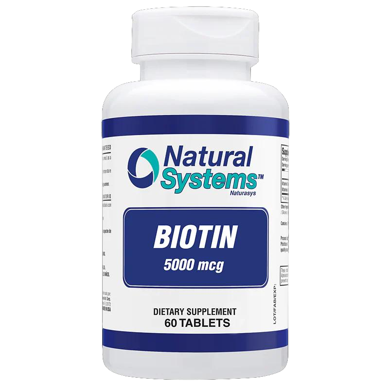 Biotin 5000 mcg. (60 Tablets) – www.pipolnatural.com